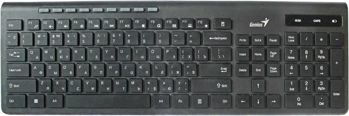 Клавиатура Беспроводная Genius SlimStar 7230 Multimedia