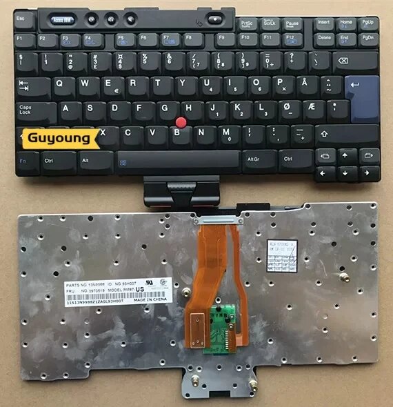 Механическая клавиатура LOGYPVER для ноутбука IBM R50 R50E R51 R51E R52 T40 T41 T42 T42P T43 (USB, UK)