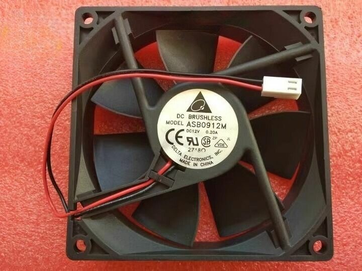 Delta ASB0912M DC12V 0.20A 92 * 25 мм 2 провода вентиляторы -
