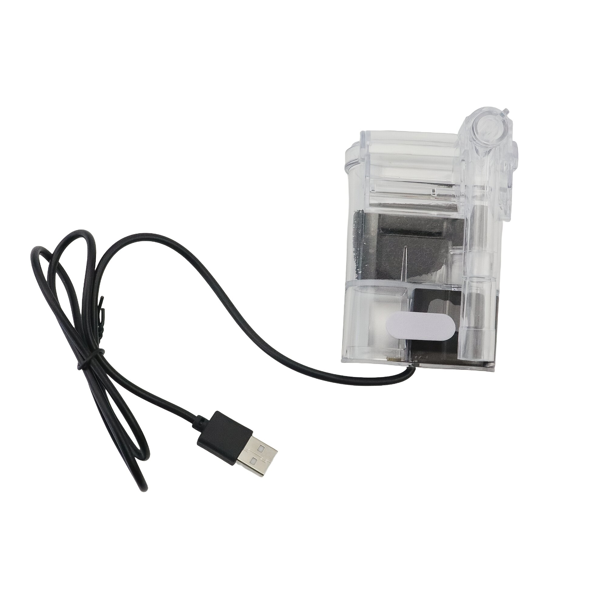 Мини-внешний водопадный фильтр-насос для аквариума с USB-интерфейсом, навесной, без батареи, 1 шт.