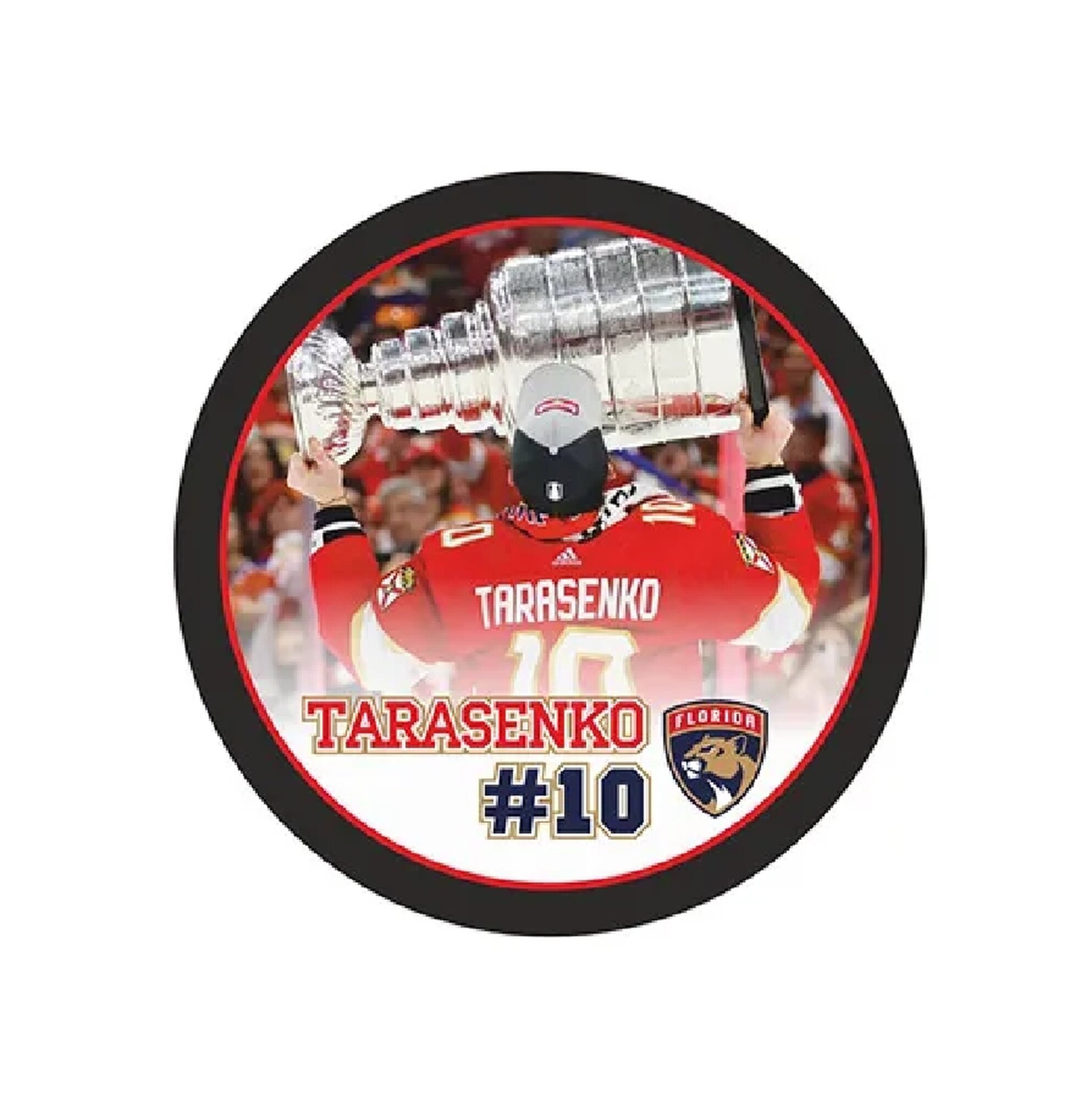 Шайба Rubena Игрок НХЛ TARASENKO №10 Флорида с Кубком Стэнли 2024