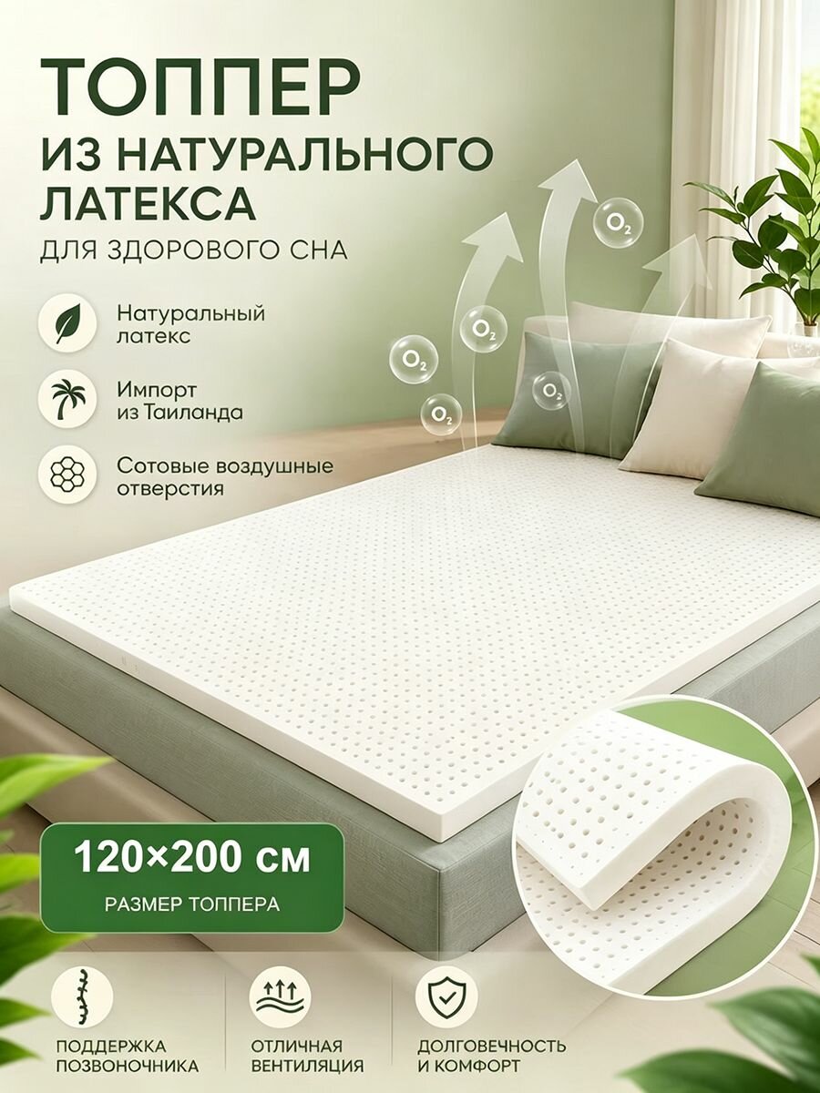 Матрас, Беспружинный, 120х200 см