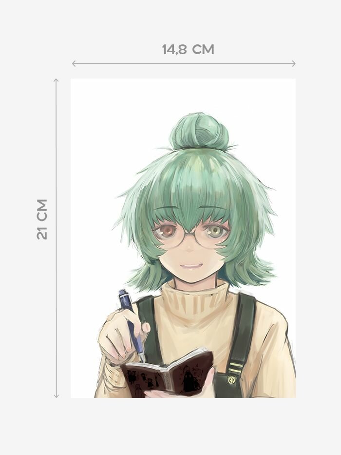 Блокнот А5 Аниме Токийский гуль Tokyo Ghoul, на кольцах, в точку