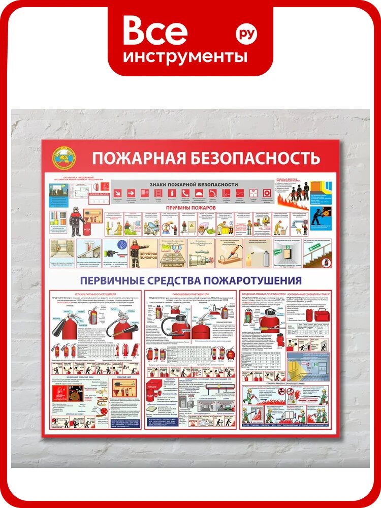 Стенд Контур Лайн Пожарная безопасность 750х750 02FC0433