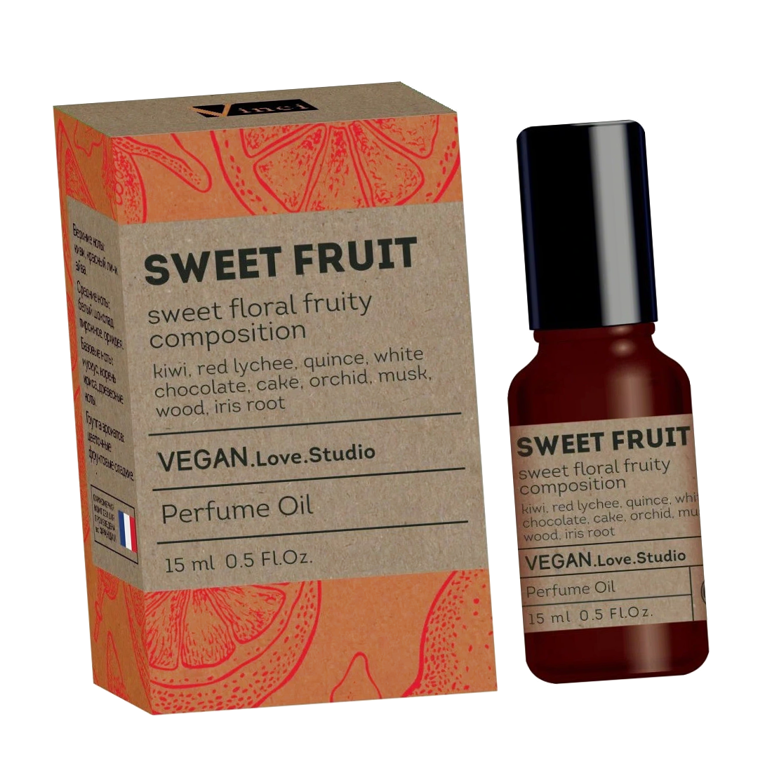 Delta Parfum Sweet Fruit Vegan Love Studio масляный роллер 15 мл женский - Дельта парфюм Студио