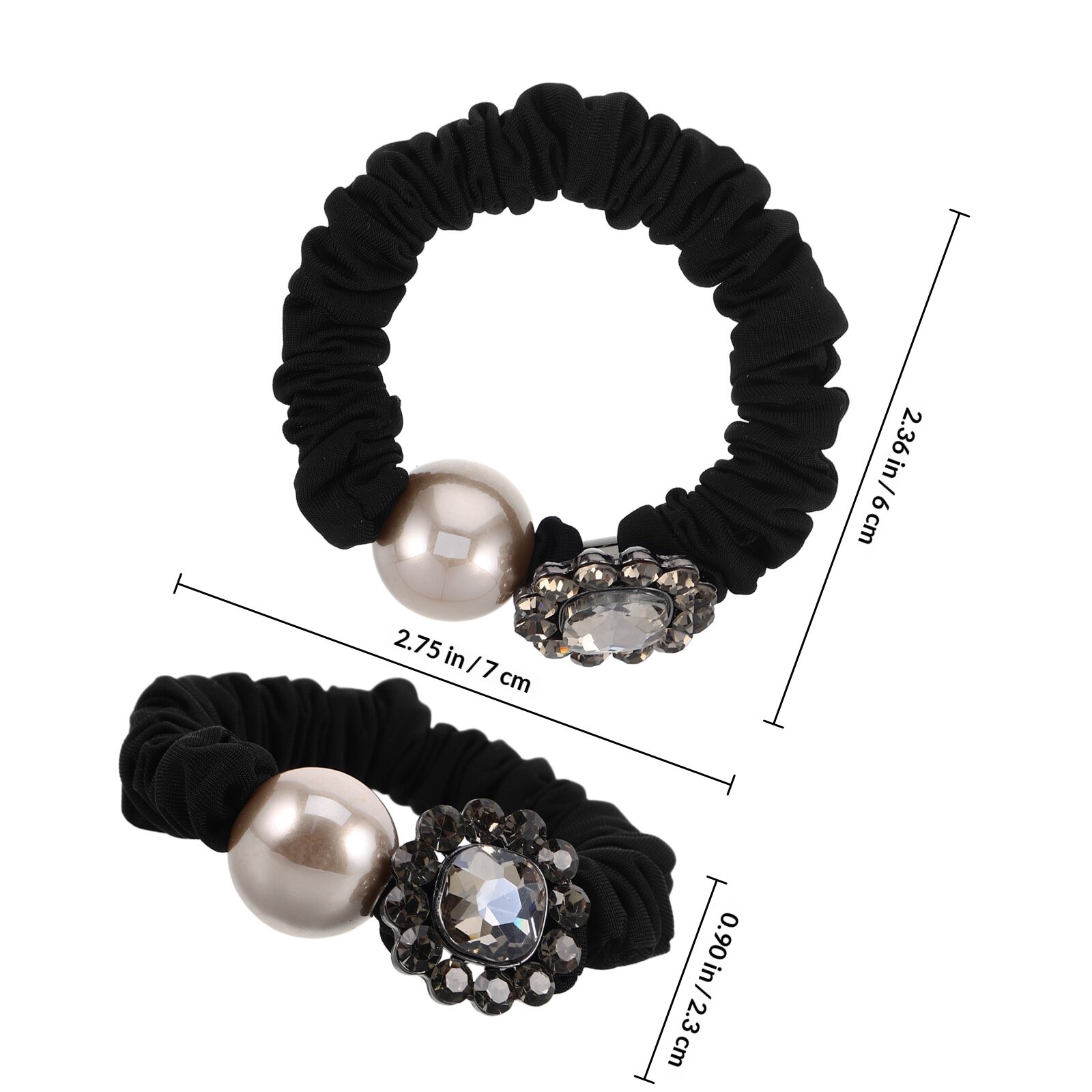 Ободок Для Волос С Кристаллами Ринestone Hair Scrunchies Для Женщин 7.00X6.00X2.30Cm