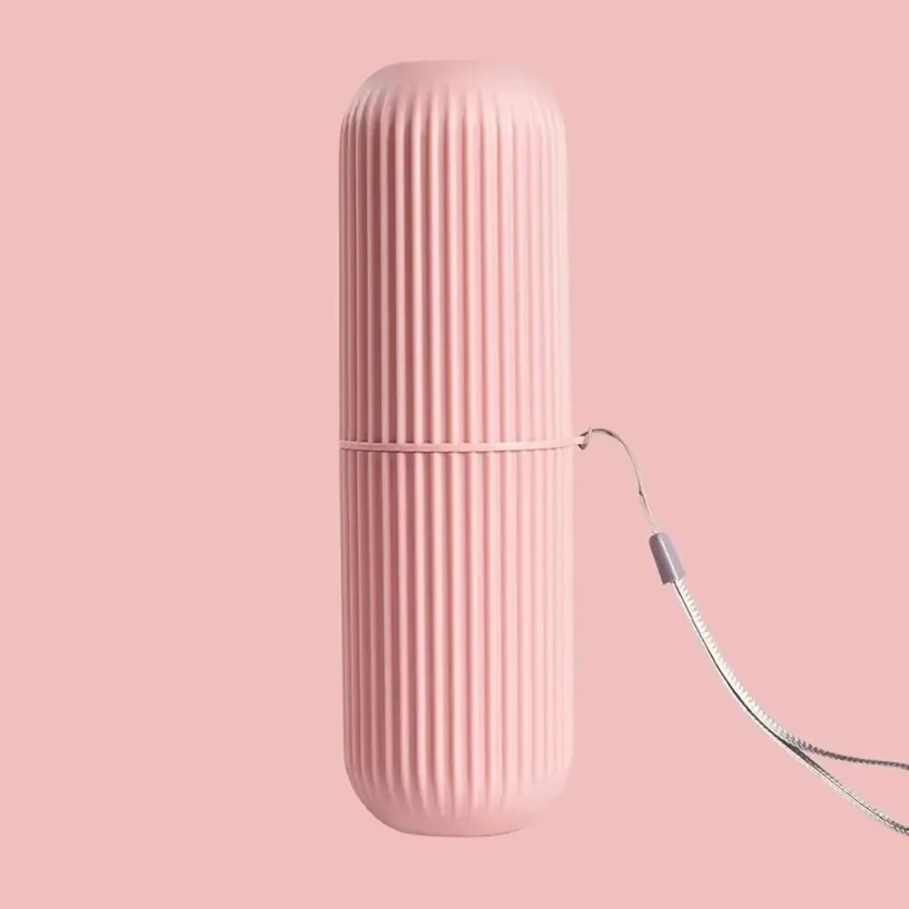 Портативный органайзер для зубной щетки и пасты kkjoy Розовый, Pink
