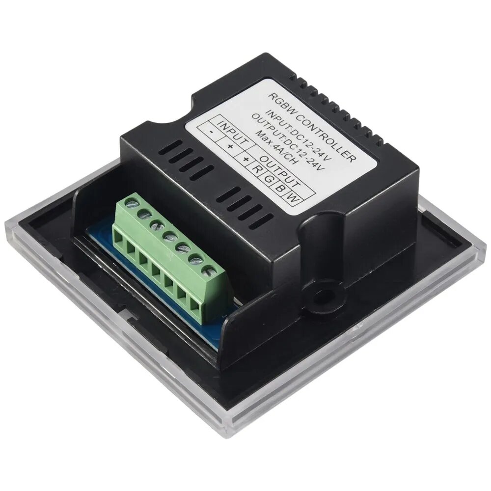 DC12V-24V RGB / RGBW настенный сенсорный контроллер стеклянный диммер для светодиодных лент лампа черный