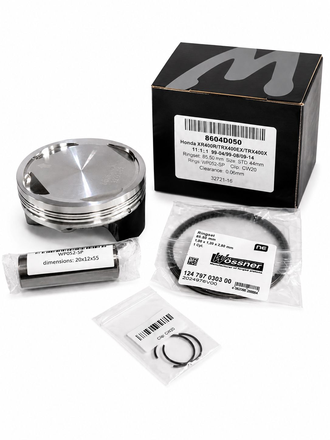 Поршень для мотоцикла XR400R 96-04 от бренда Wossner 8604D050
