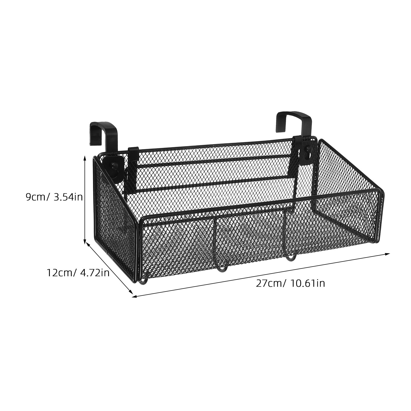 Органайзер Для Кровати С Подвесной Корзиной 1 Шт Черный 27.00X12.00X9.00Cm