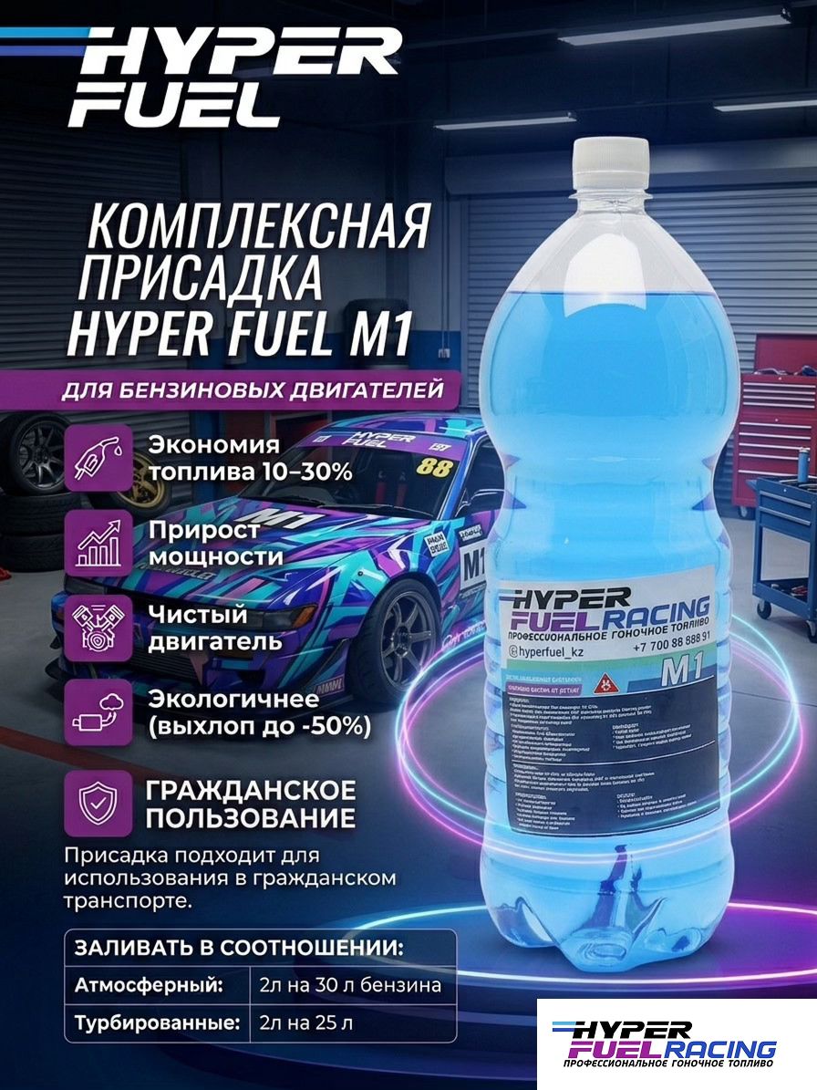 Присадка M1, октан корректор, катализатор горения , спорт топливо 2л