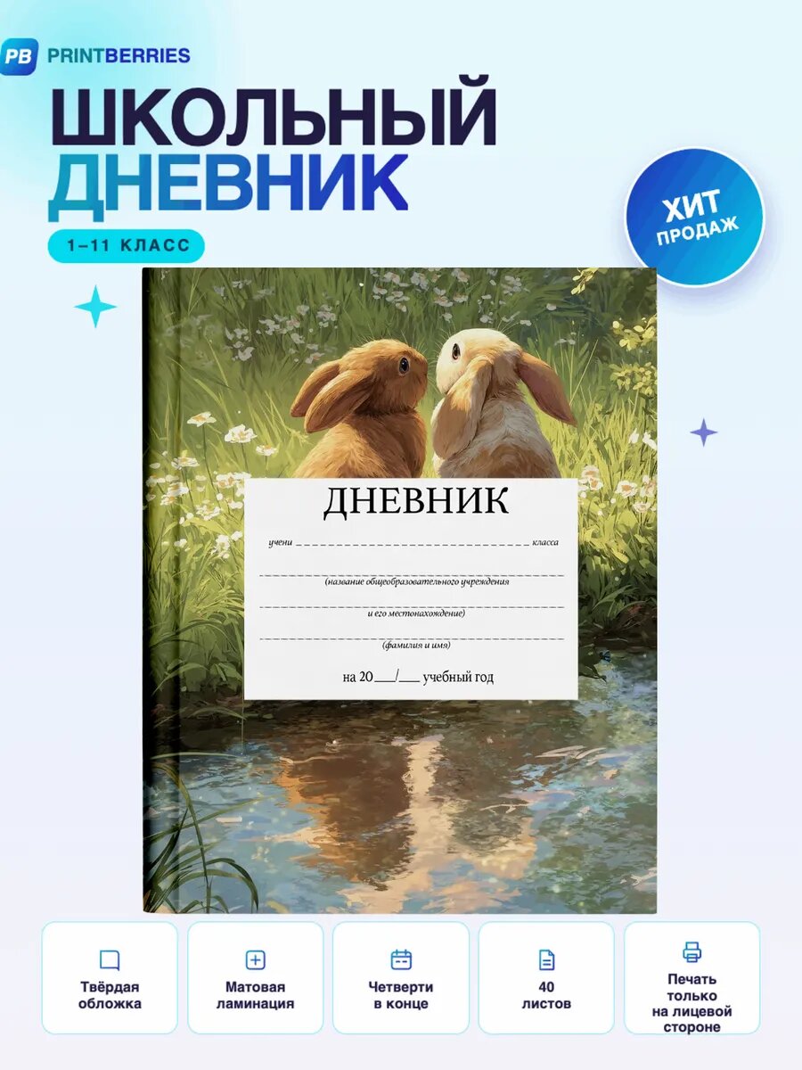 Школьный дневник Зайчик милый