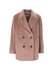 Пальто PESERICO Double-breasted notched-lapels coat, размер 42, розовый