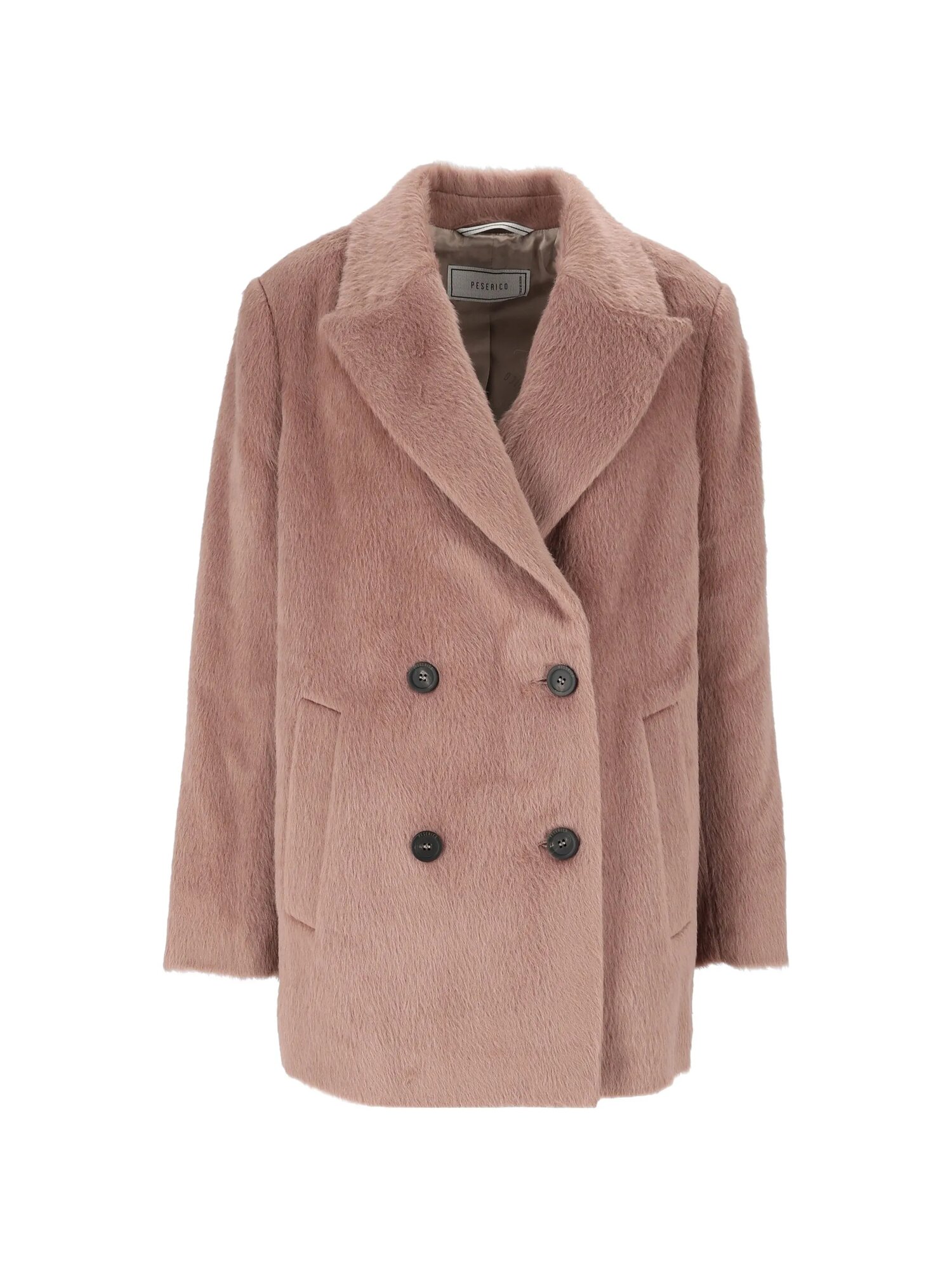 Пальто PESERICO Double-breasted notched-lapels coat