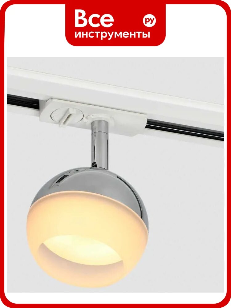 Светильник трековый поворотный IEK 4118 декор. GX53 хром LT-USB0-4118-GX53-1-K23