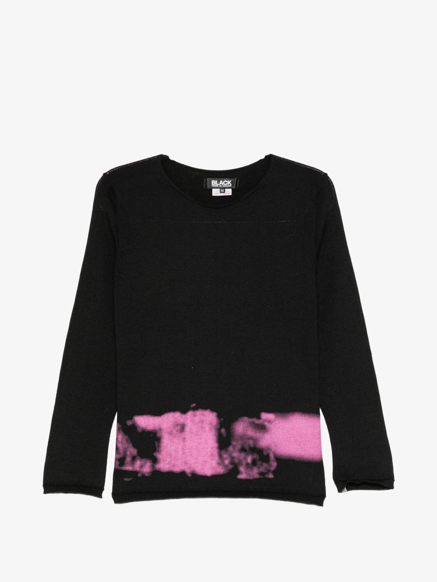 Свитер BLACK COMME des GARCONS Spray-print sweater