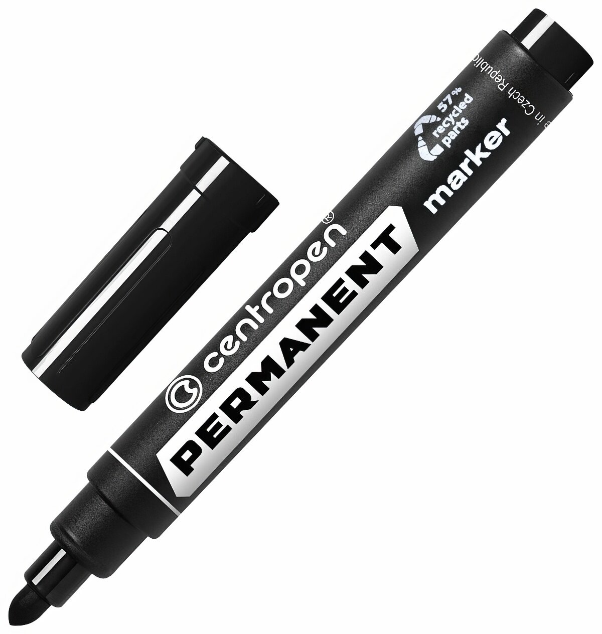 Маркер перманентный офисмаг CENTROPEN 8566, черный, круглый наконечник, 2,5 мм, 5 8566 0112 150061