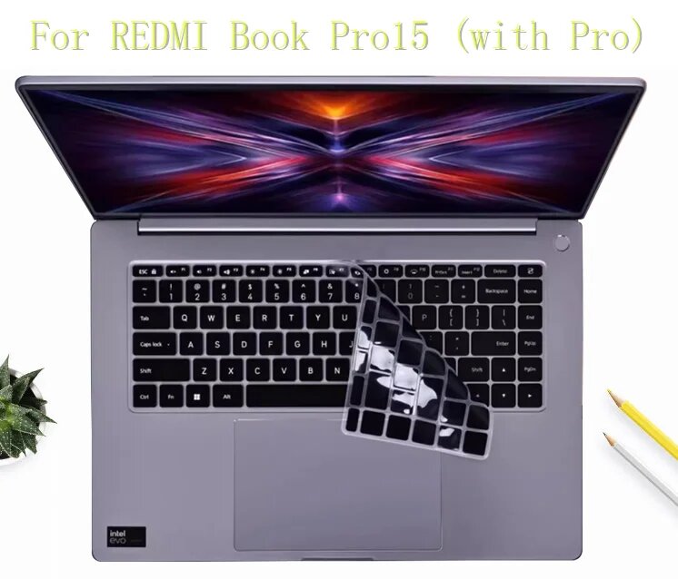 Силиконовый чехол для клавиатуры Xiaomi Redmi Book 15 2025 2024 2023 / REDMI Book Pro15 2025 2024 2023
