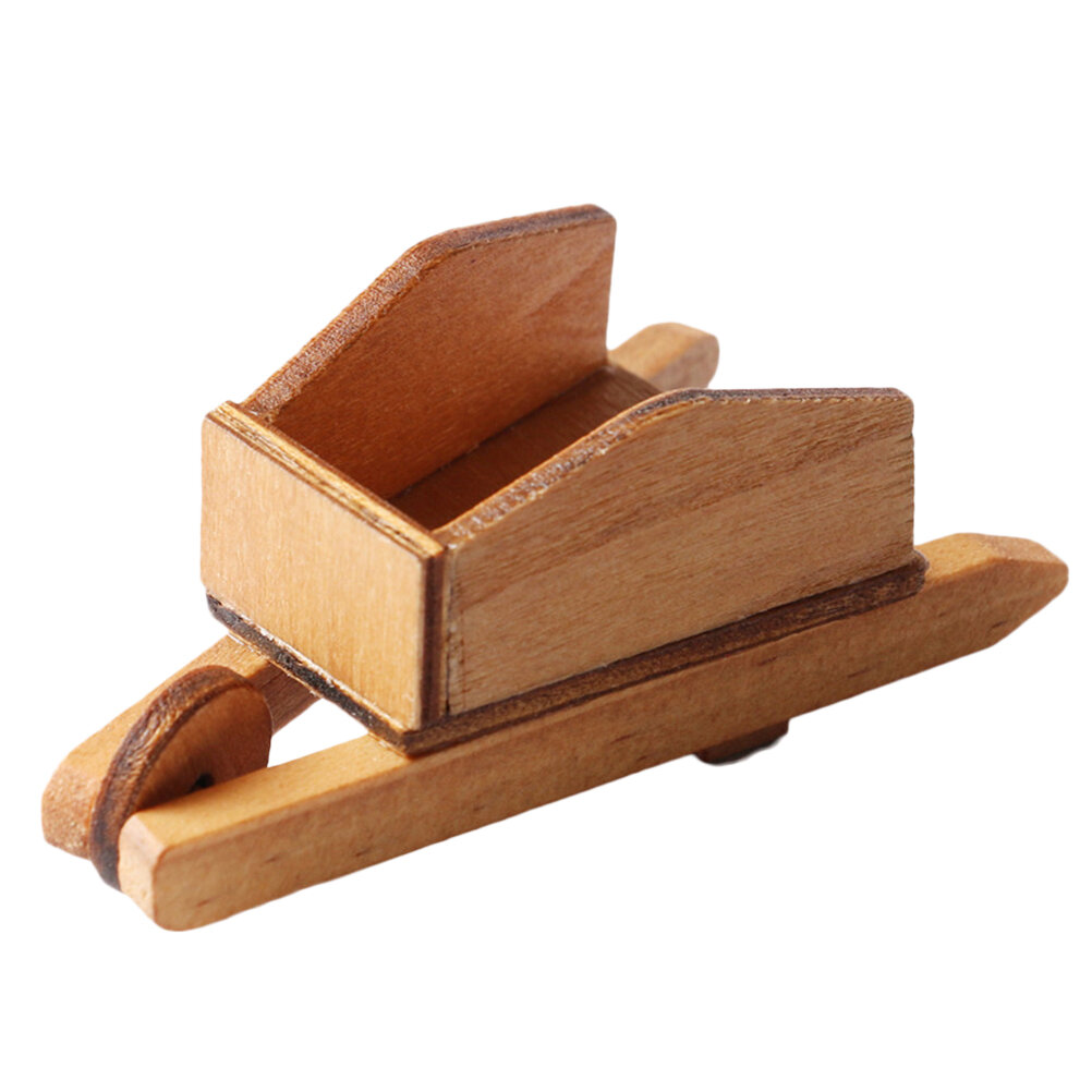 Деревянная Модель Мини Тележки Для Игрушечного Домика 7X3.5Cm
