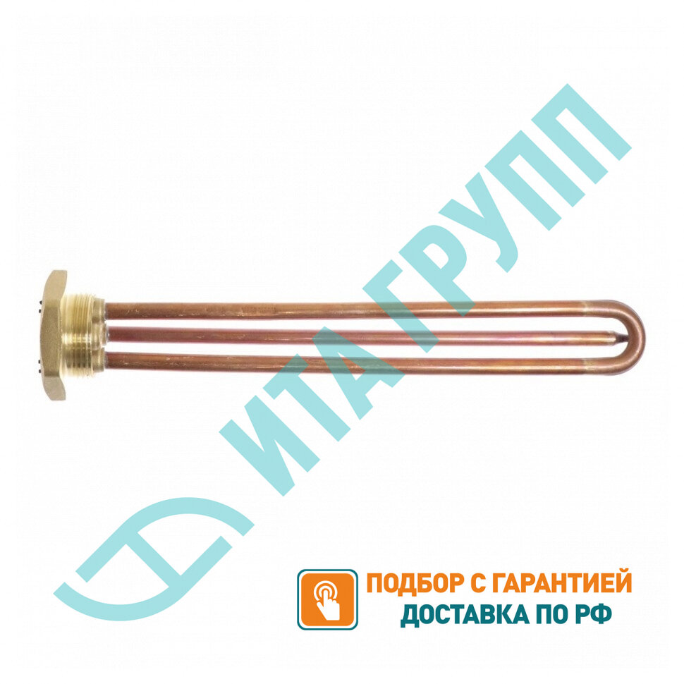 ТЭН 1,2кВт (1200Вт) RDT, резьбовой 42 мм для Ariston, De Luxe, Real, Thermex, под анод М6, 282232