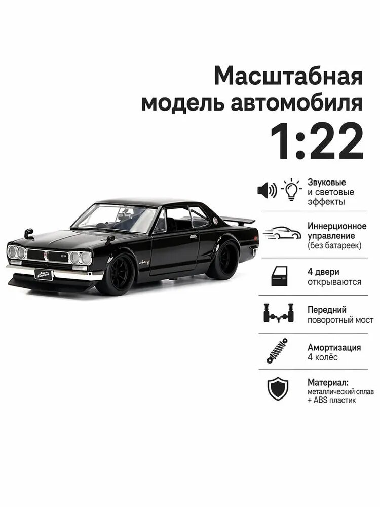 Машинка Jada Toys Fast & Furious 1:24 Brian's Nissan Skyline 2000 GT-R
