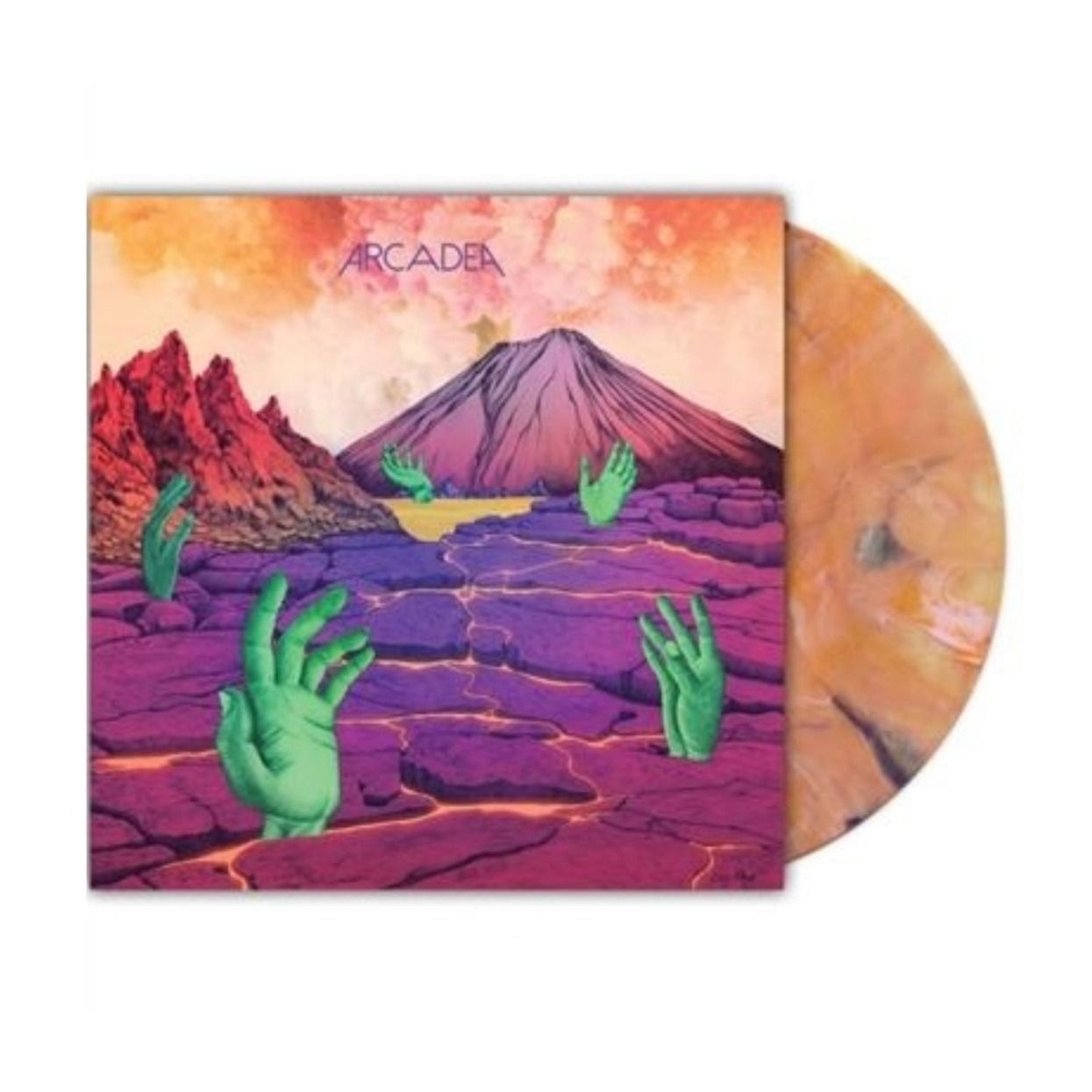 Виниловая пластинка Arcadea - Arcadea, Vinyl, LP, Custom Tropical Sunset Marble /> New