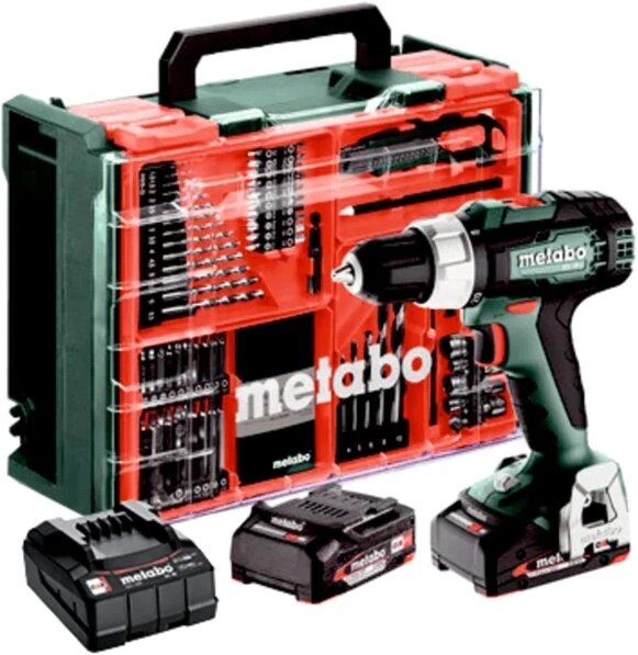 Дрель-шуруповерт Metabo BS 18 L / Mobile Workshop аккум. патрон: быстрозажимной (кейс в комплекте) (614051710)