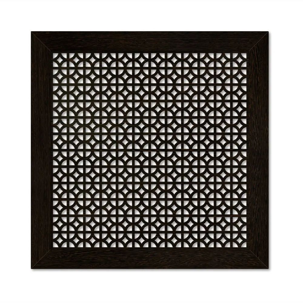 Экран для радиатора 60x60 см, МДФ, цвет венге