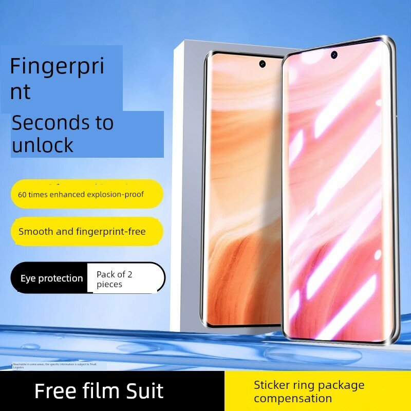 Realme X7 Pro Игровая антибликовая защитная пленка, полный экран без белой кромки, антипристает, гладкая, 2 шт.