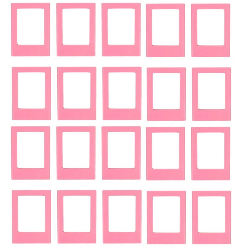 Магнитные фоторамки для Fujifilm Instax Mini (5/10/20 шт.) Розовый, Rose red-20pcs