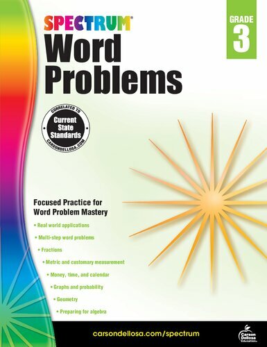 Spectrum word problems. Grade 3. Reprinted books