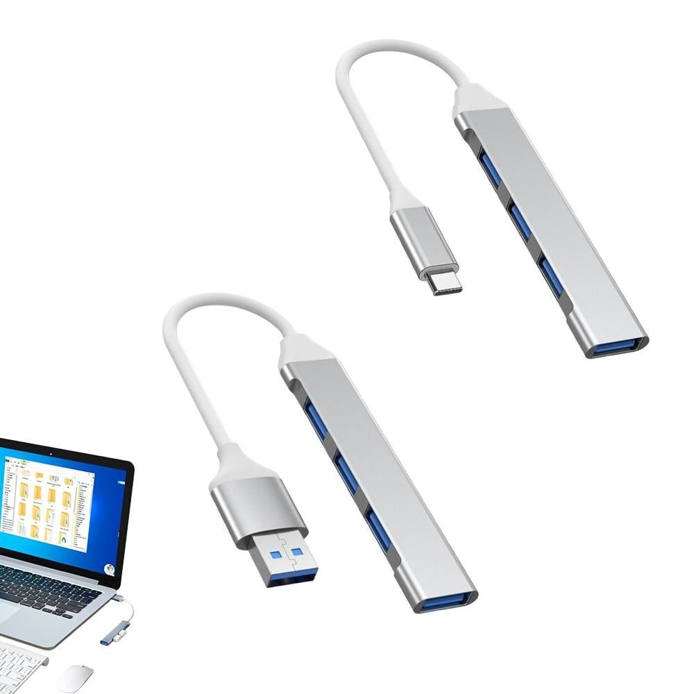 USB-концентратор Type-C 3.0 с 4 портами, OTG-адаптер для ноутбуков, ПК, Mac и Android.
