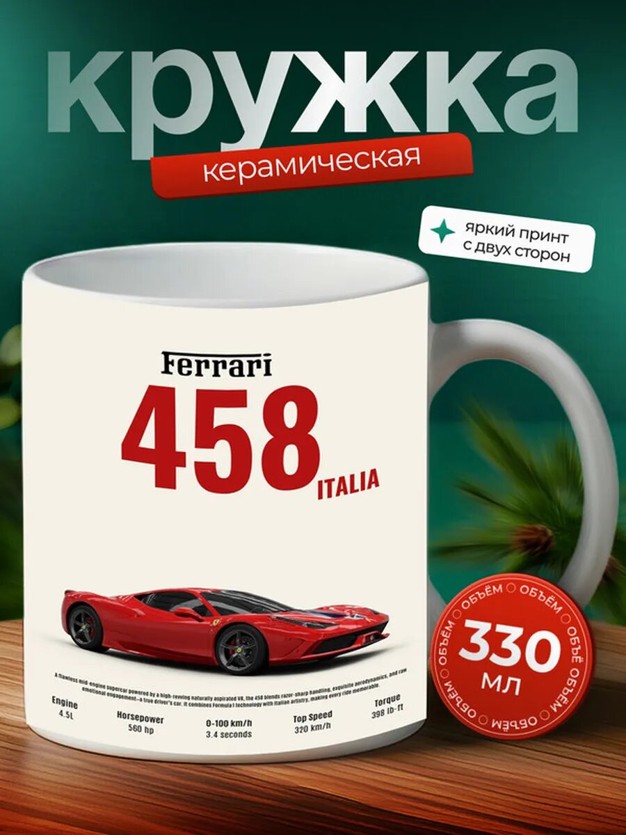 Кружка Феррари 458 Ferrari 458 5,
