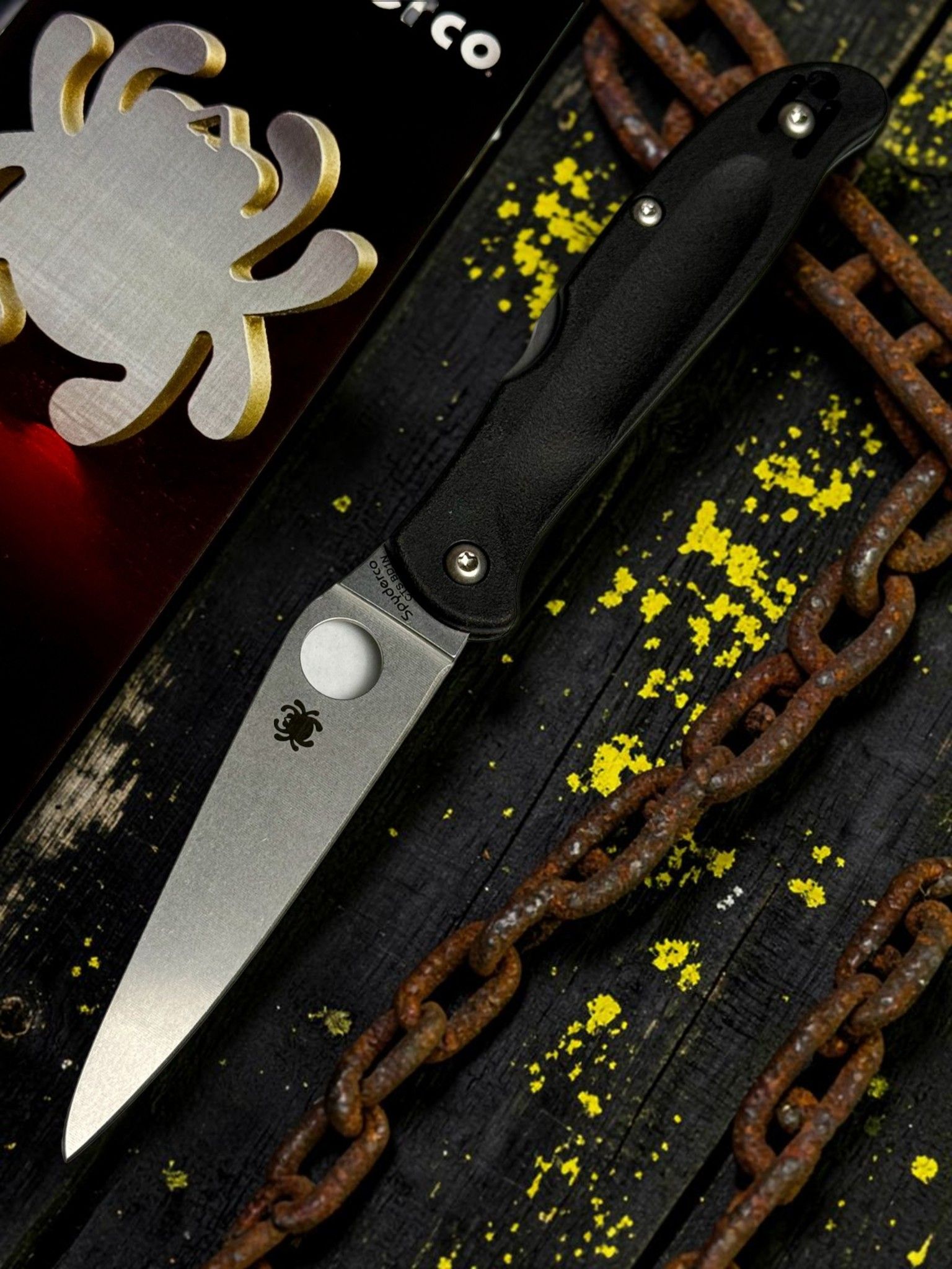Нож складной Spyderco SC259PBK Charisma