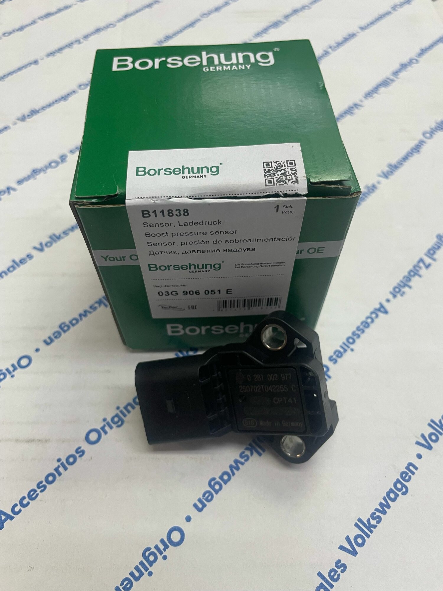 Датчик абсолютного давления Borsehung B11838 для AUDI A3/ A4/ VW GOLF III/ VENTO/ GOLF V/ JETTA
