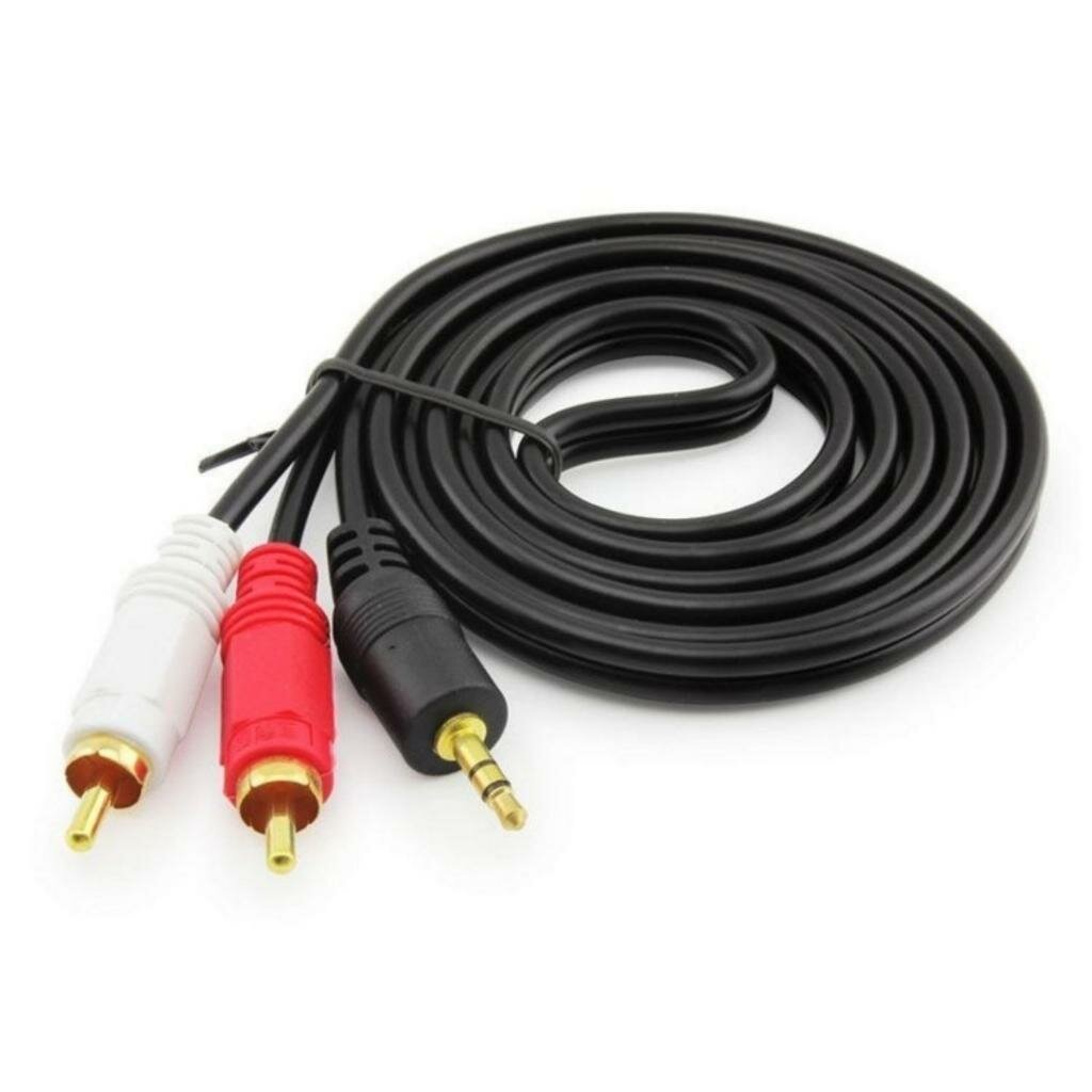 3.5 мм на 2 RCA переходник, 1.5m