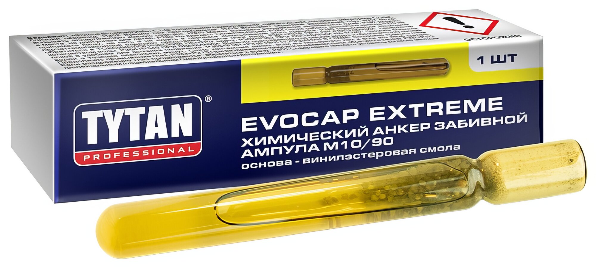 Анкер химический забивной TYTAN Professional Evocap Extreme M10/90, ампула 237111