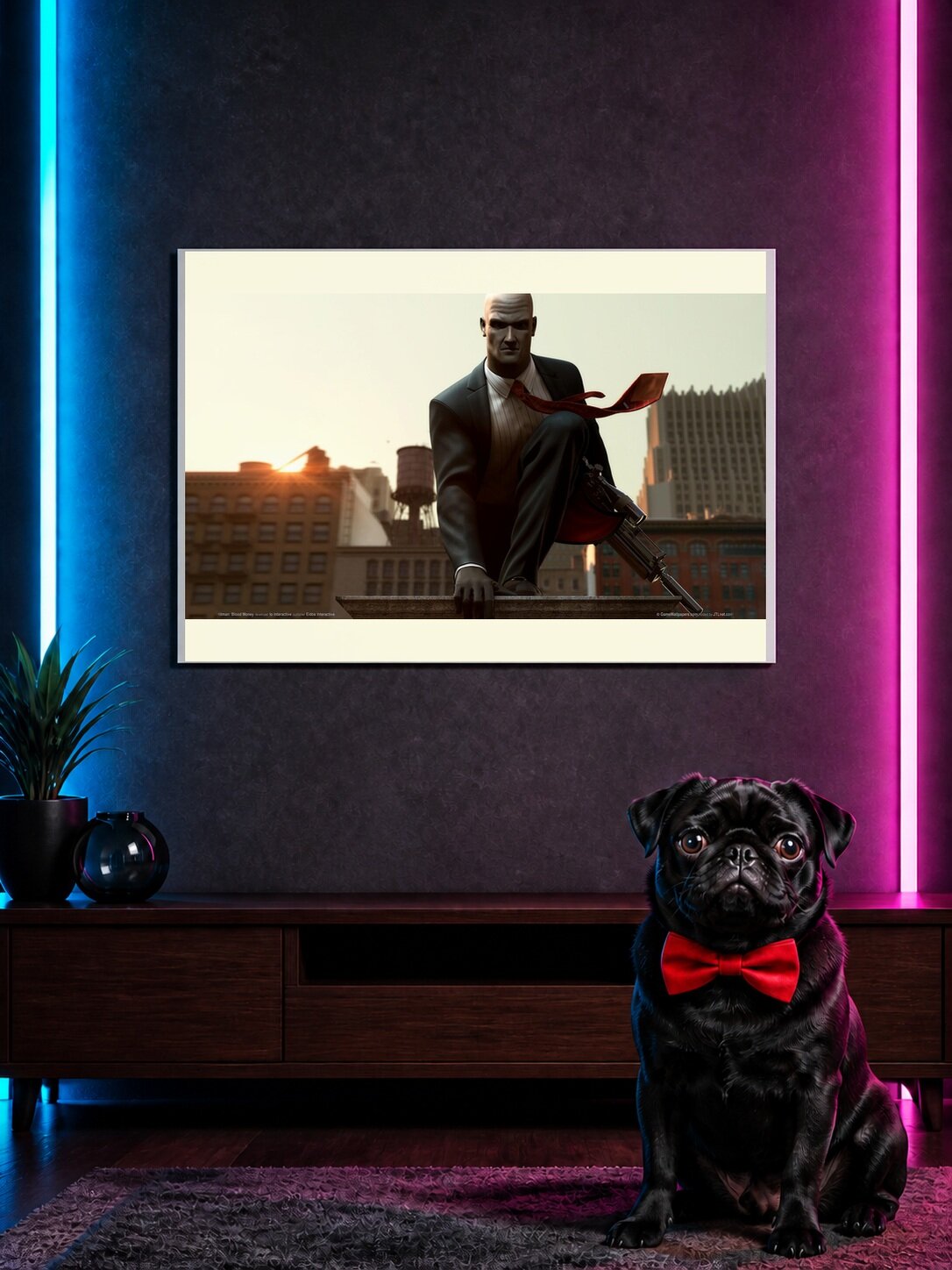 Плакат Hitman Мир — премиальный игровой арт A3 для интерьера