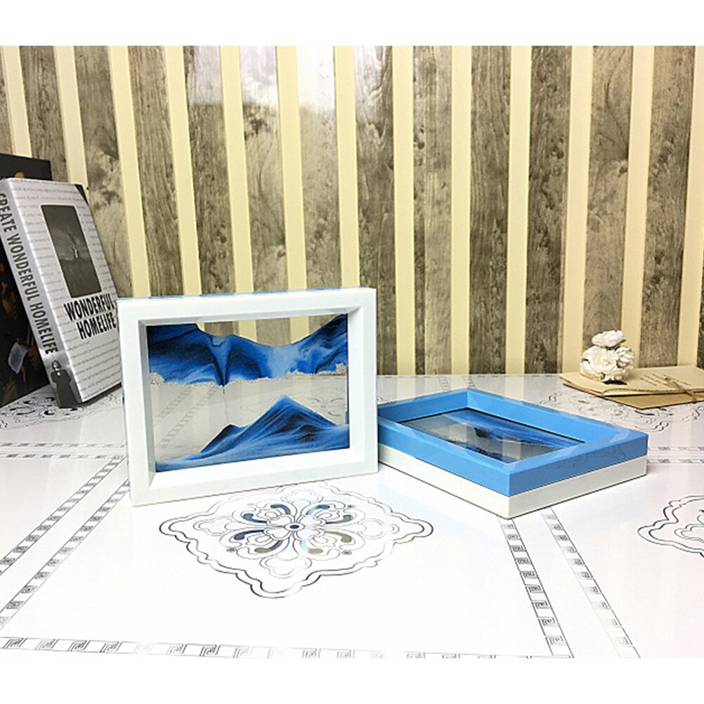 Подвижное Песочное Искусство Быстрый Падающий Песок Настольная Декорация Для Дома Офиса Multi