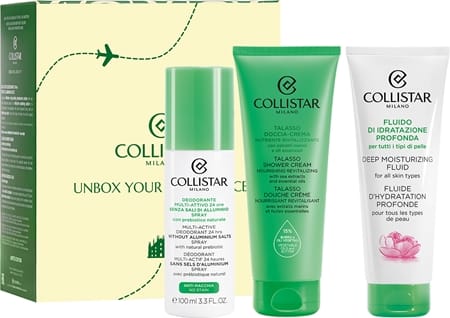 Крем для ухода за кожей Collistar Deep Moisturizing Fluid Travel Kit, 3 x 100 мл