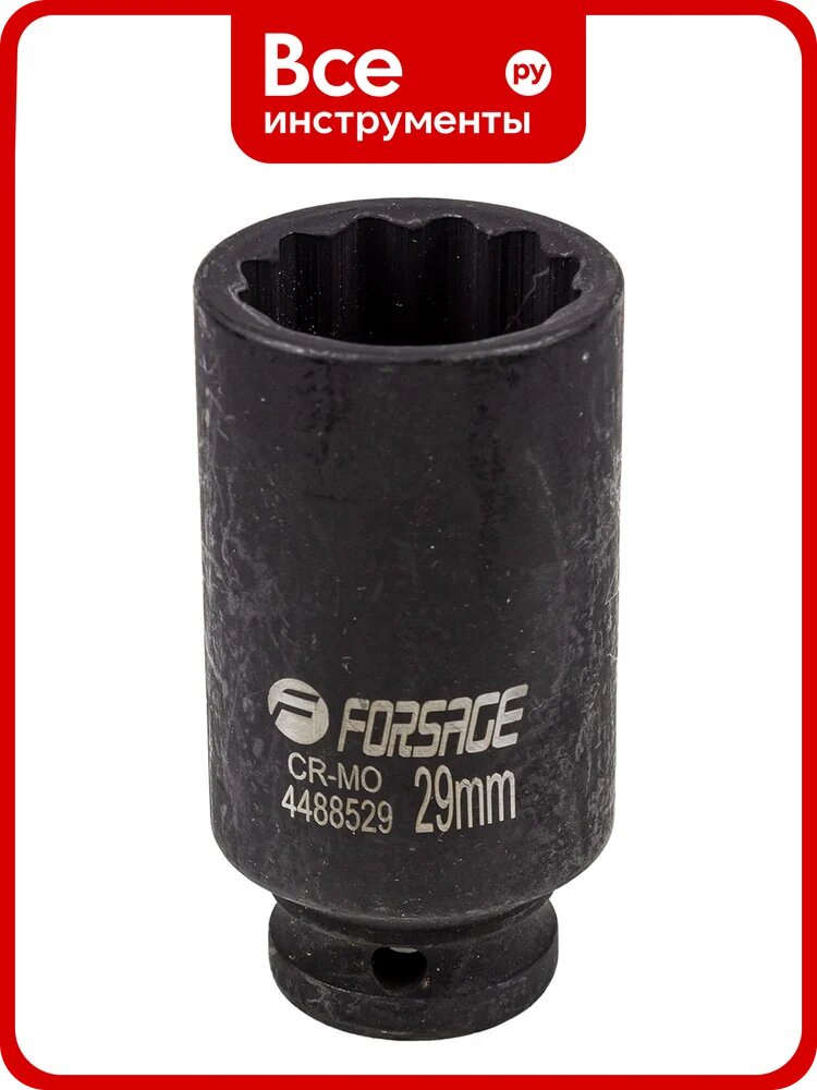 Головка ударная глубокая Forsage 29мм (12гр.), 1/2' F-4488529(54927)