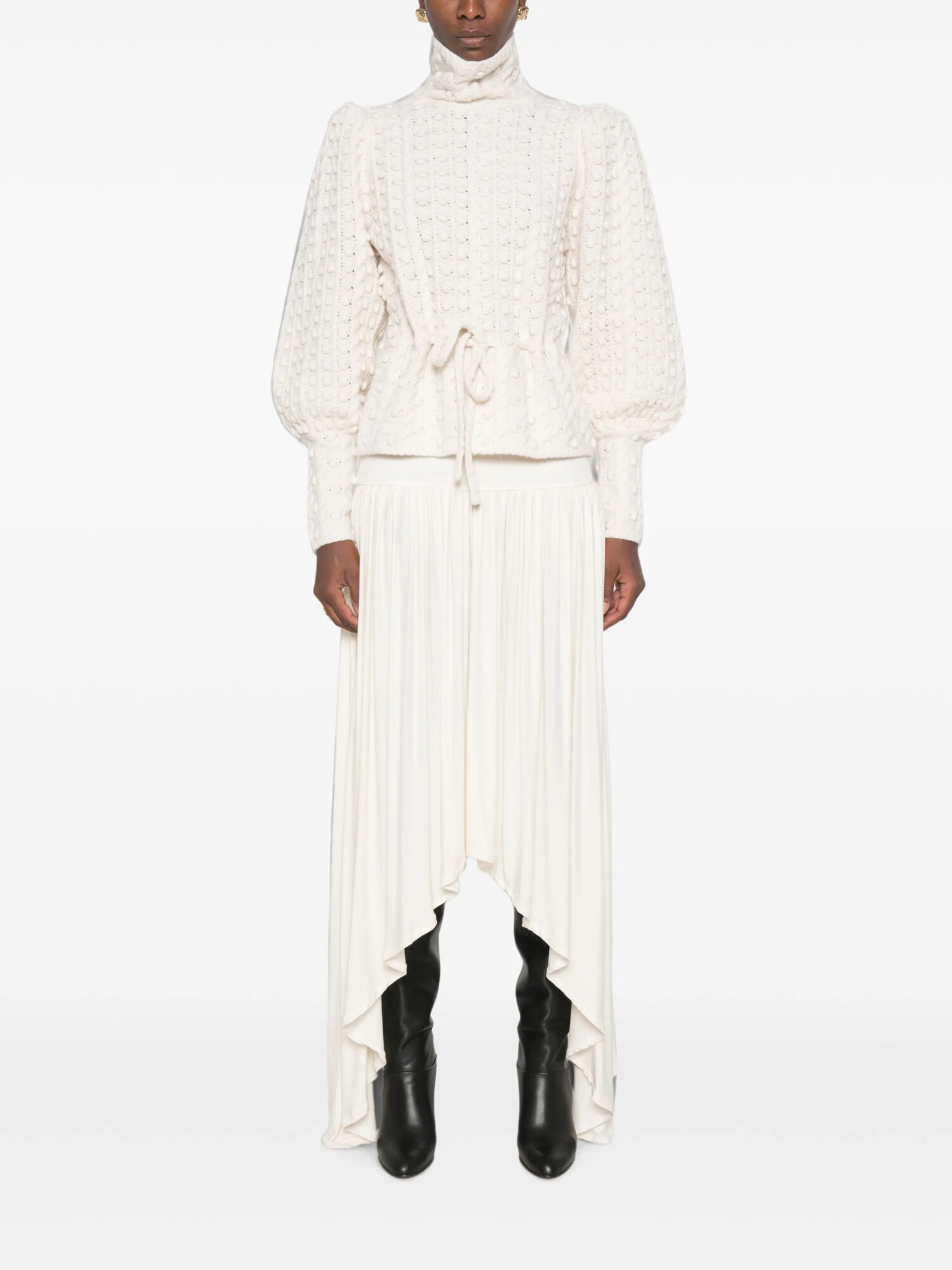 Свитер ZIMMERMANN Valiant wool bauble sweater, размер 40, , белый — фото 1
