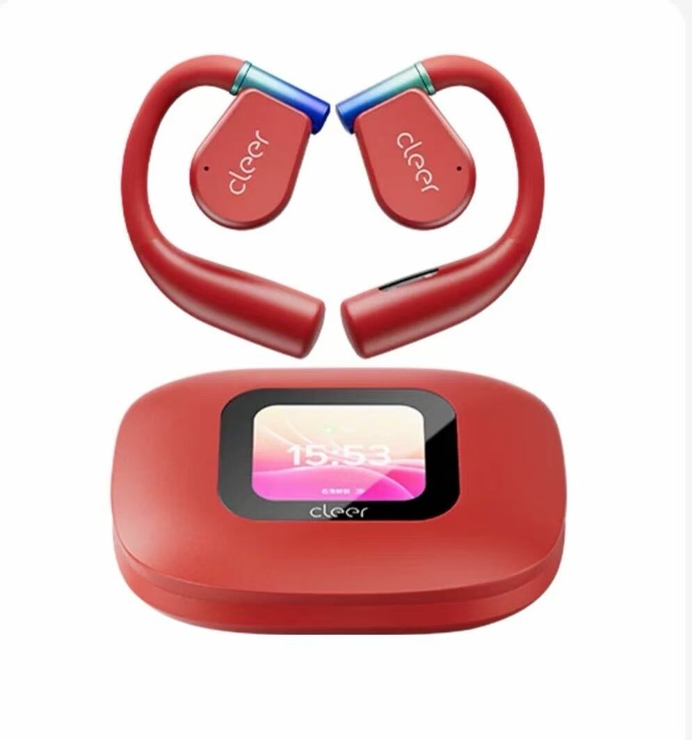 Cleer ARC3 Max открытые беспроводные Bluetooth наушники с шумоподавлением для спорта，красный