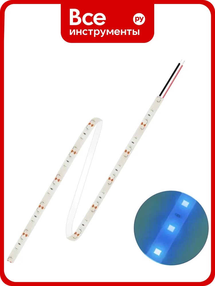 Светодиодная лента FL-LED FL-Strip 2835-S60-B 12W/m BLUE DC-12V IP20 10х5000мм 613509