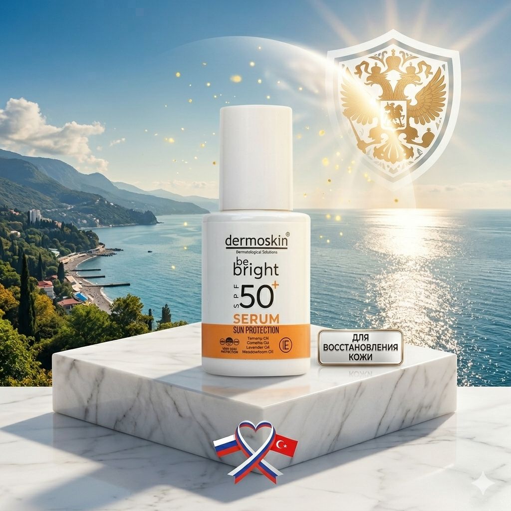 Солнцезащитная сыворотка для лица Dermoskin Be Bright Sun Protection Serum SPF 50+, 30 мл