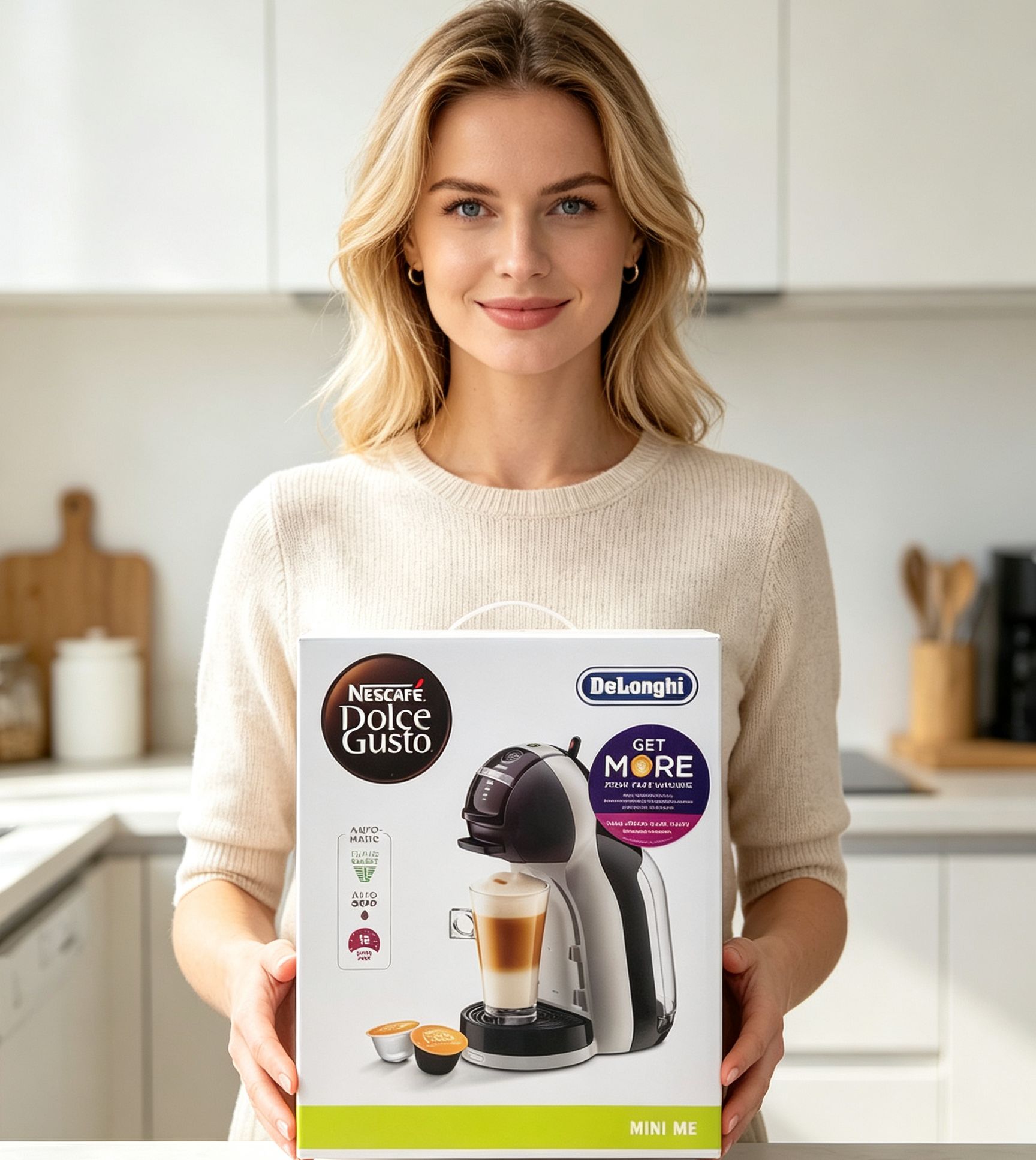 Nescafe Dolce Gusto Капсульная кофемашина MIMI/1, черный, черно-серый