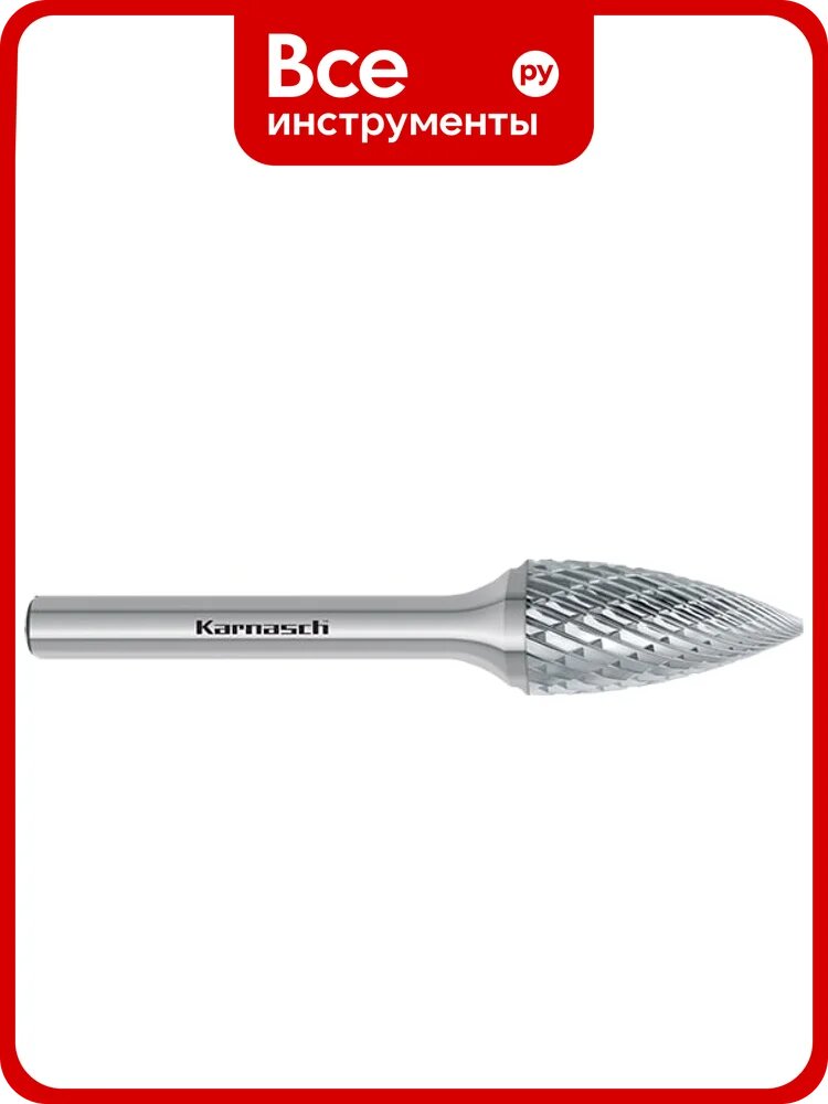 Бор-фреза Karnasch (парабола с заостренной головкой) 16x25x6х70 VALUETOOL 113061-086G HP-3