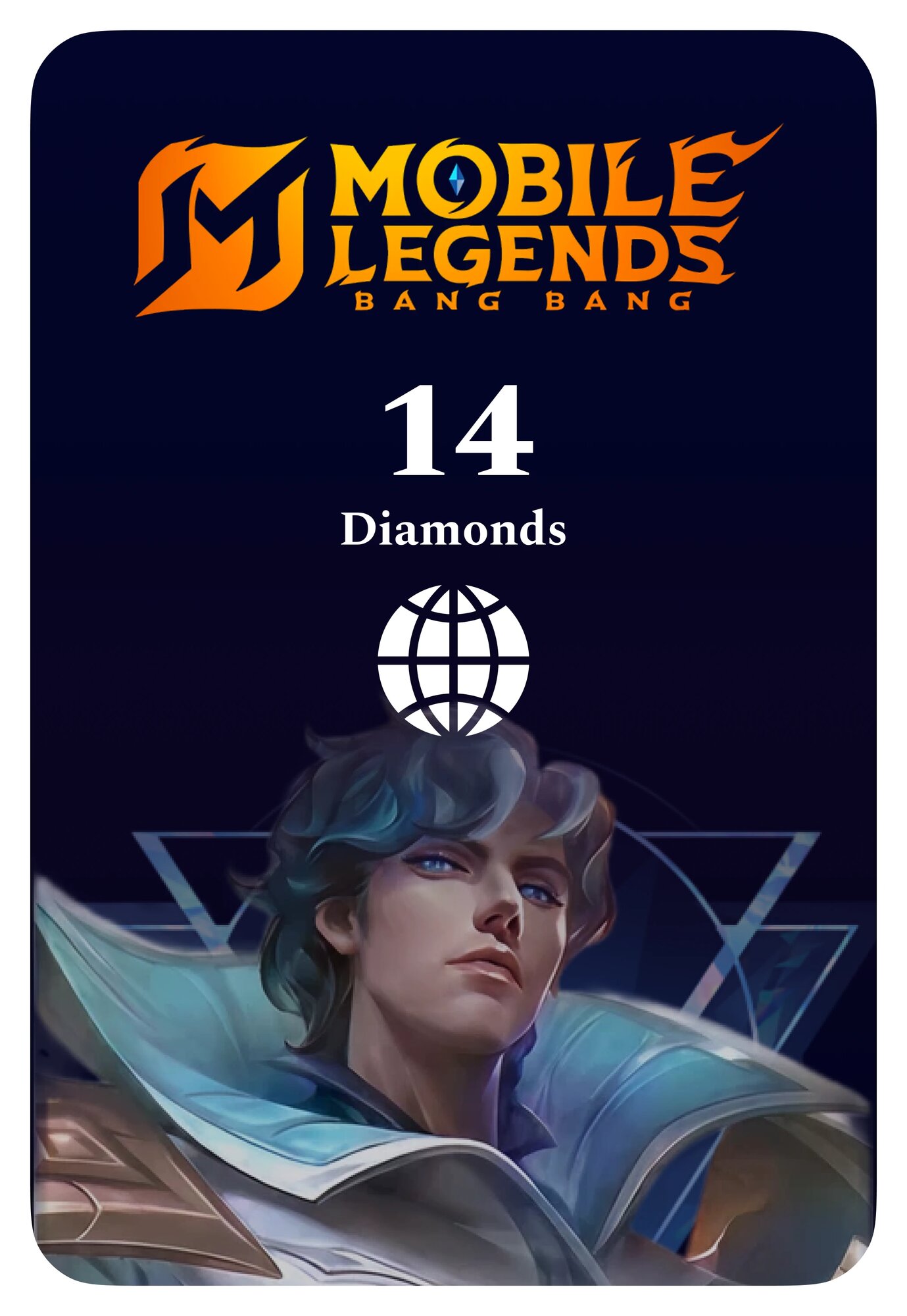 Игровая валюта Mobile Legends 14 Diamonds - Global (Top-up) (Mobile Legends; Android, iOS; Регион активации Не для РФ)