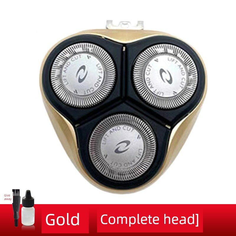Золотая полная головка замены бритвы Philips с маслом для смазки и щеткой для чистки для моделей HQ64PT860