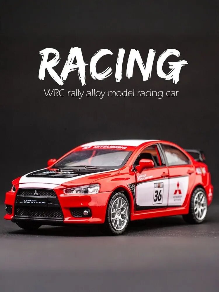 CCA DIECAST CAR 1/32 Коллекционная металлическая машина MITSUBISHI LANCER EVOLUTION WRC RALLY Track Racing Edition Car Игрушечная машина